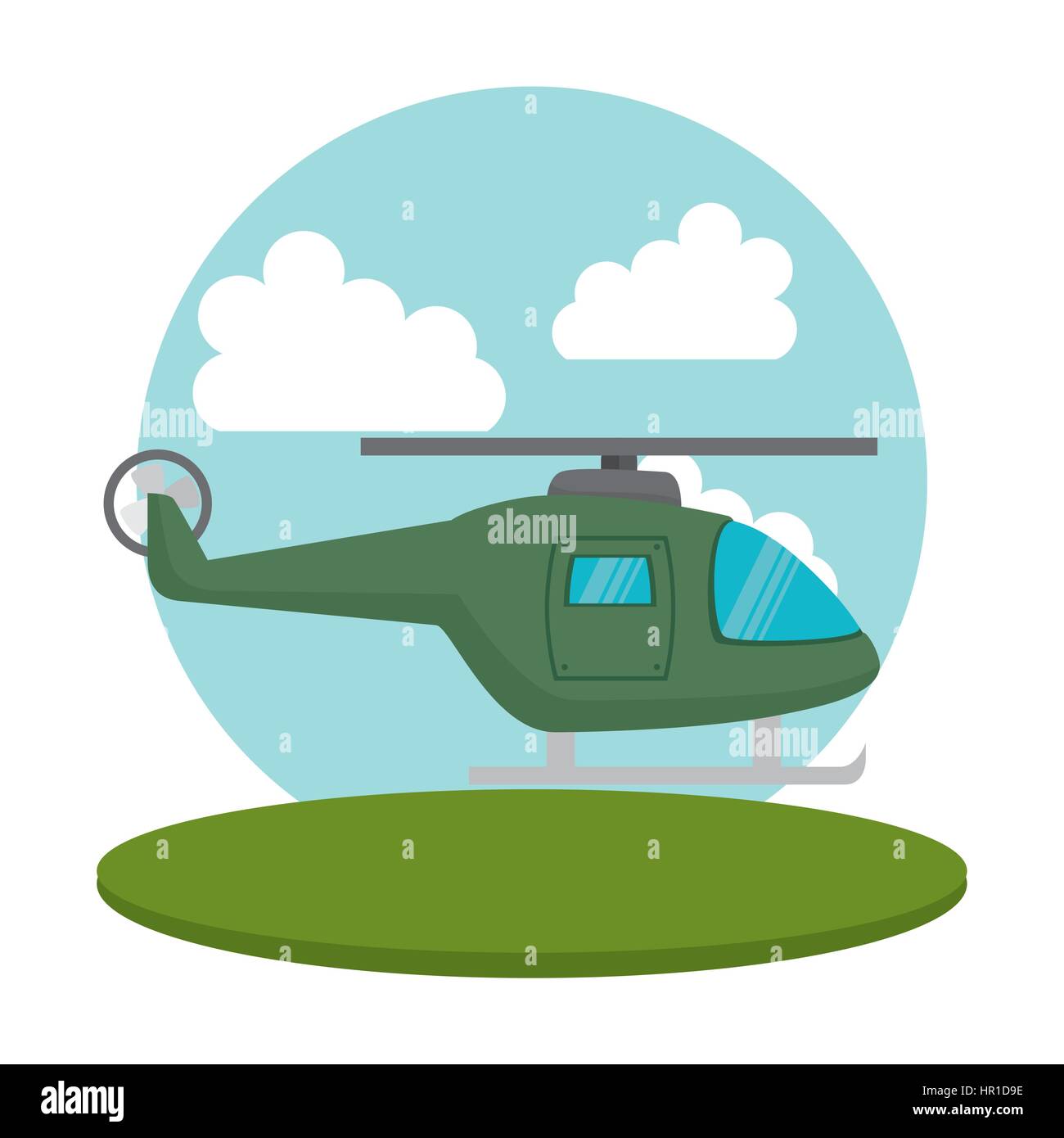 Helicopter grass Cut Out Stock Images & Pictures - Alamy