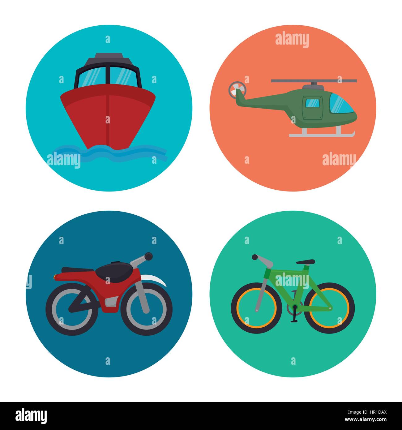 Air means of transport Stock Vector Images - Alamy