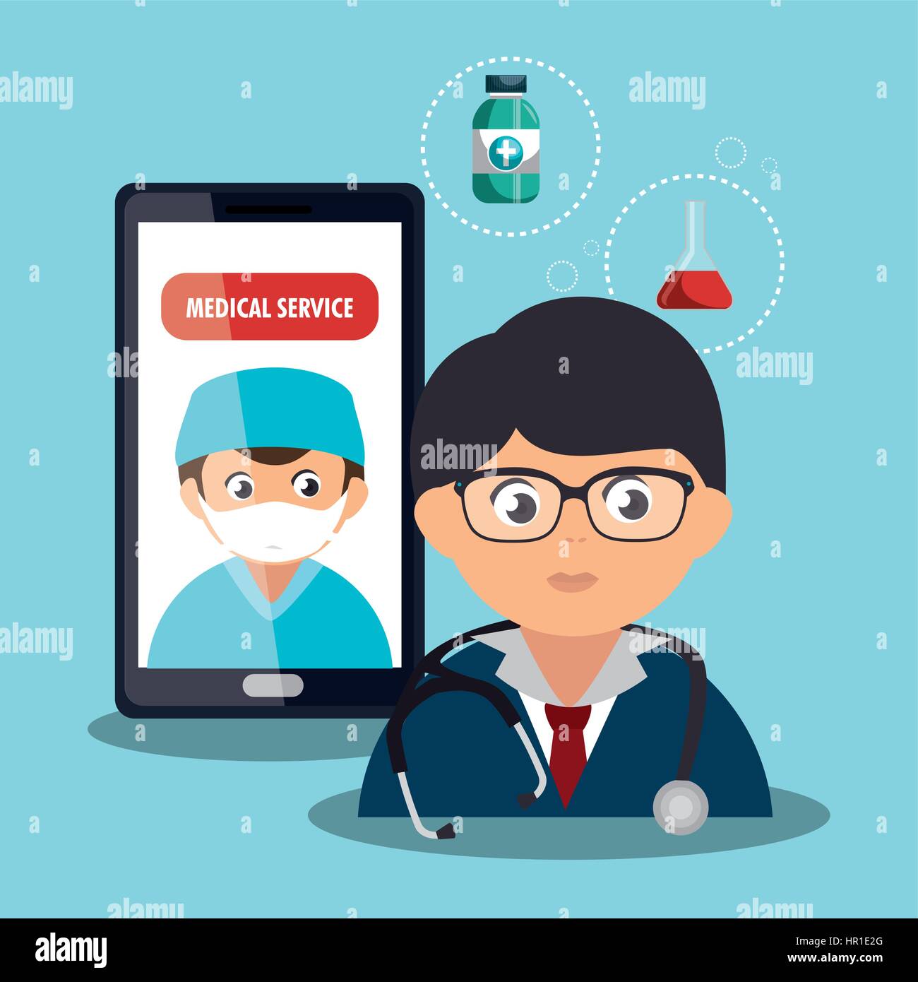 Bottle drugs character icon hi-res stock photography and images - Alamy