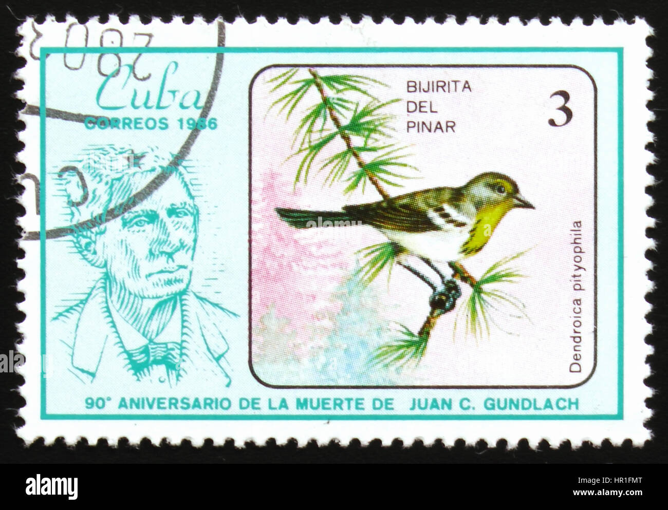 Cuba stamp circa bird hi-res stock photography and images - Alamy