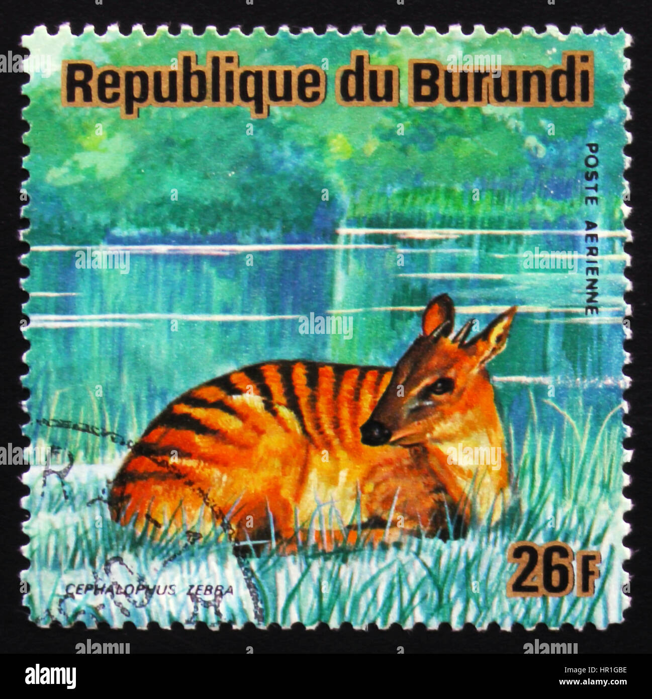 MOSCOW, RUSSIA - FEBRUARY 19, 2017: A stamp printed by Burundi shows ...