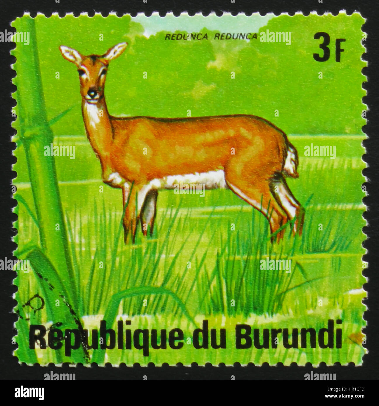 MOSCOW, RUSSIA - FEBRUARY 19, 2017: A stamp printed by Burundi shows ...