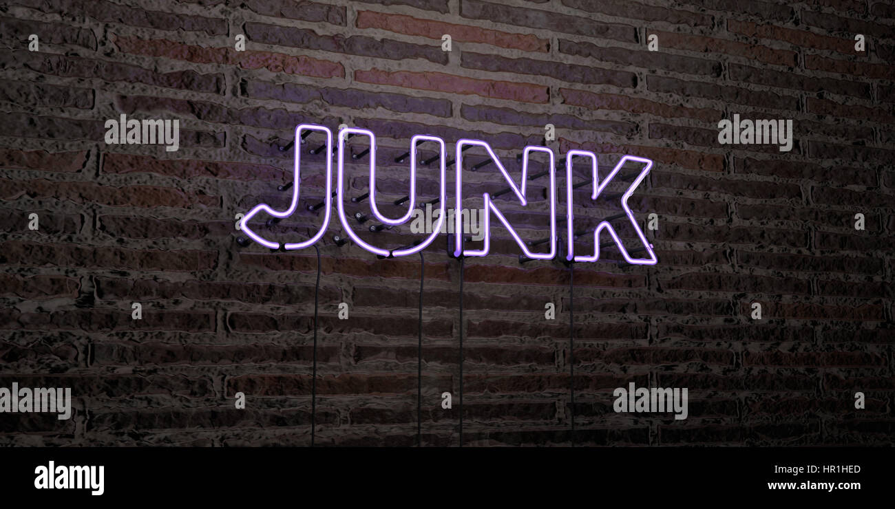 Junk realistic neon sign hi-res stock photography and images - Alamy