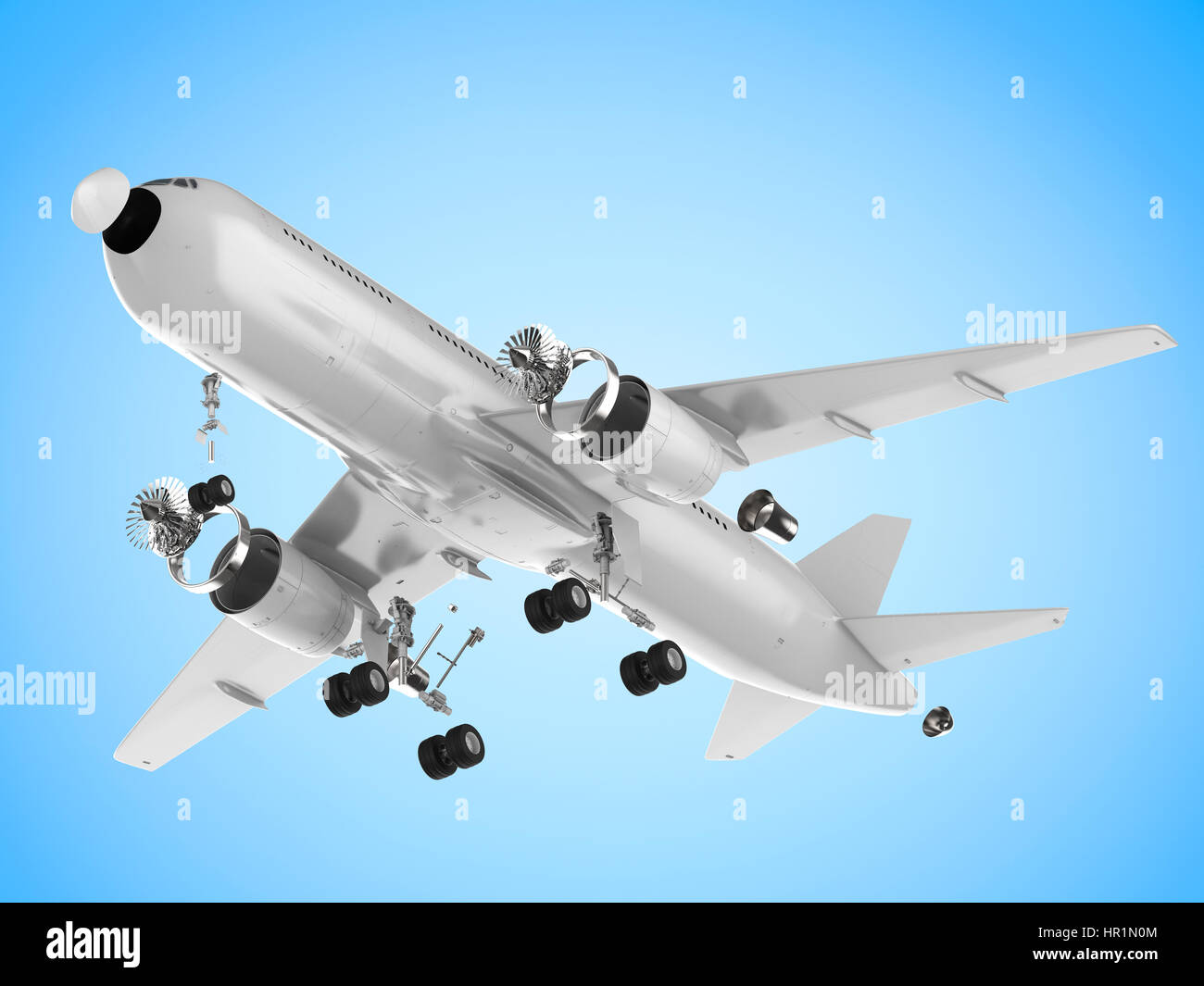 Parts of the plane 3d hi-res stock photography and images - Alamy