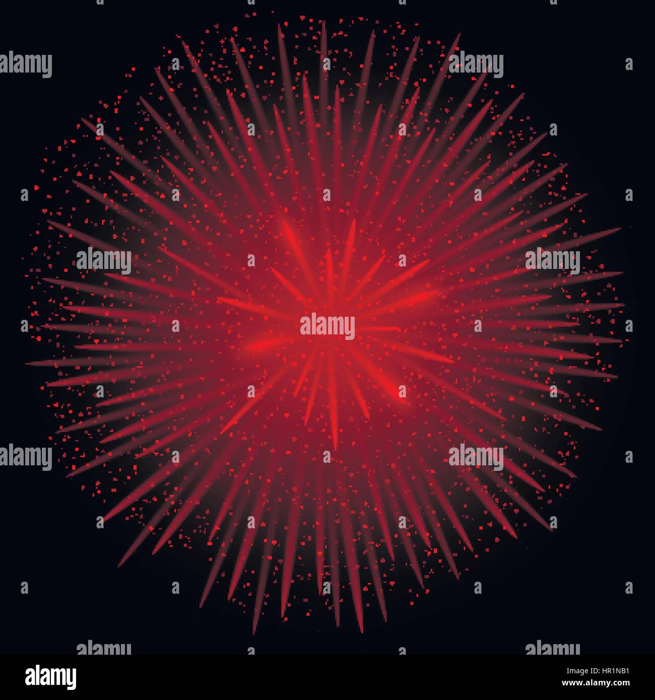 Red realistic fireworks Stock Vector Image & Art - Alamy