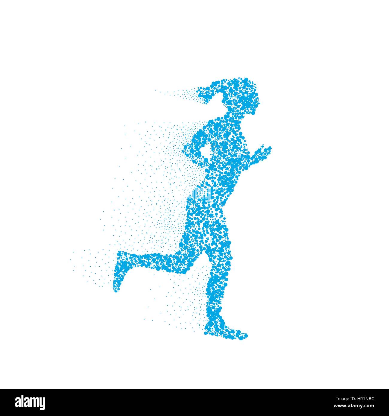 Running Woman Silhouette