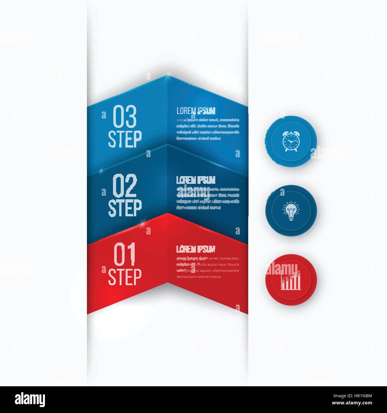 Template infographic steps 3 hi-res stock photography and images - Alamy