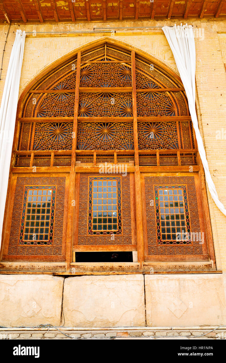 blur in iran shiraz the old persian architecture window and glass in ...