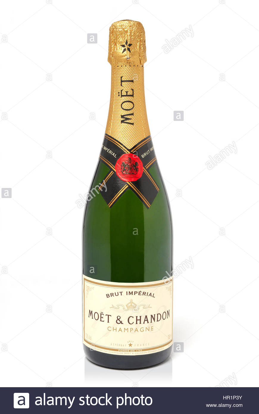 Bottle Of Champagne Moet High Resolution Stock Photography and Images ...