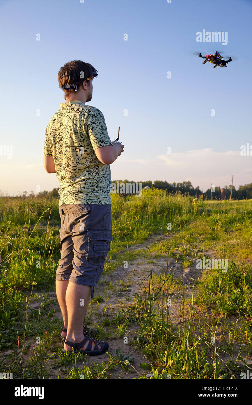 Father son playing rc helicopter hi-res stock photography and images ...