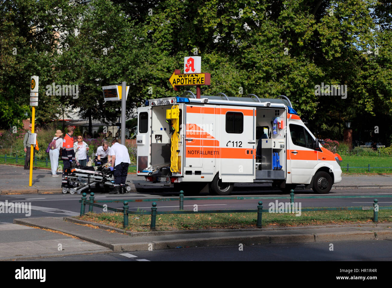 Berlin ambulance service Stock Photo - Alamy