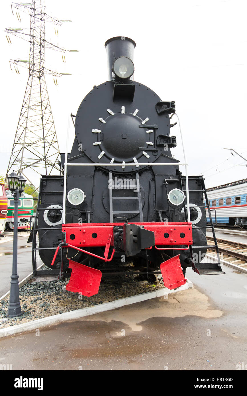 Photo of Russian rail road locomotive Stock Photo - Alamy