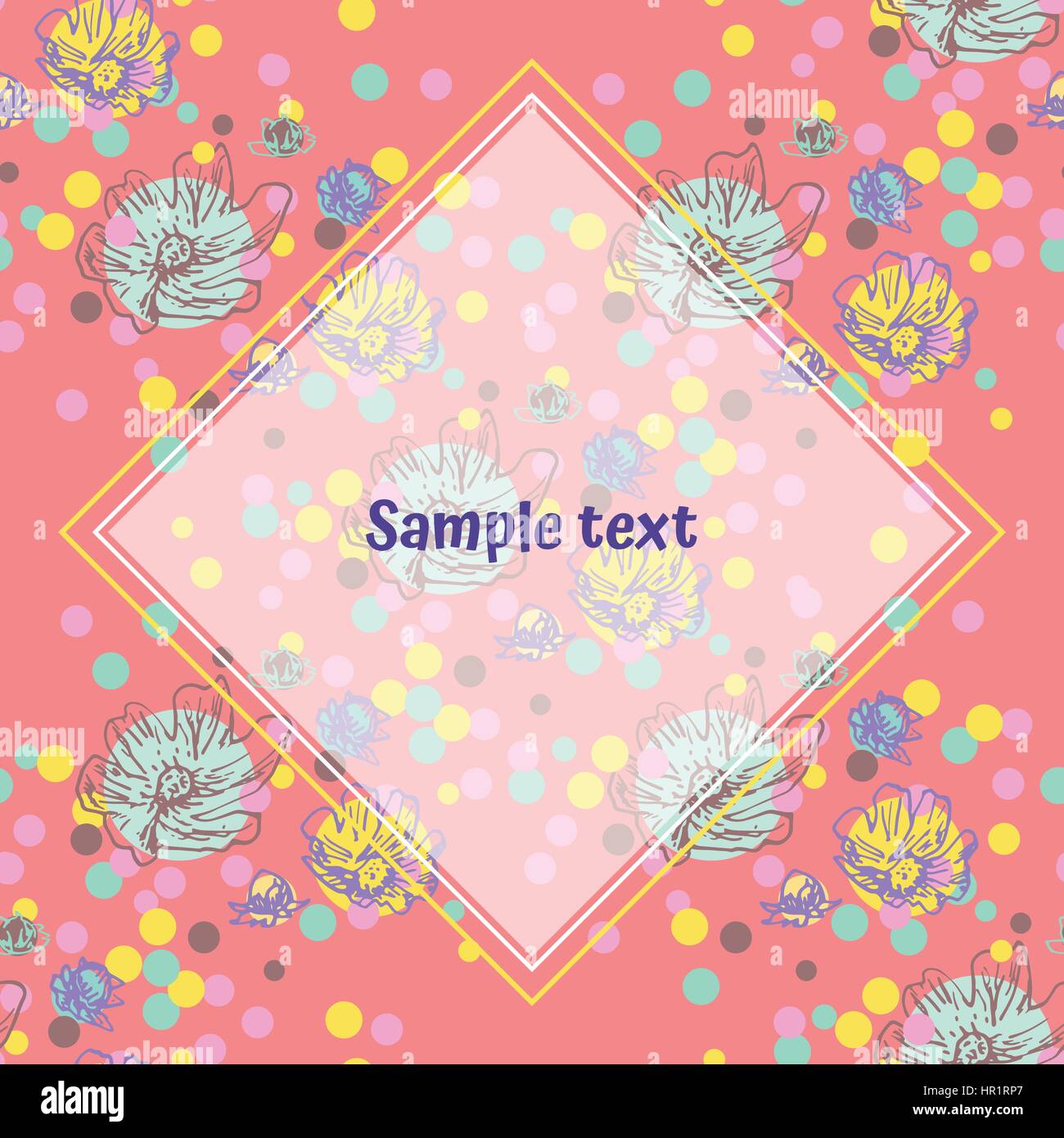 Abstract birthday card Stock Vector Images - Alamy
