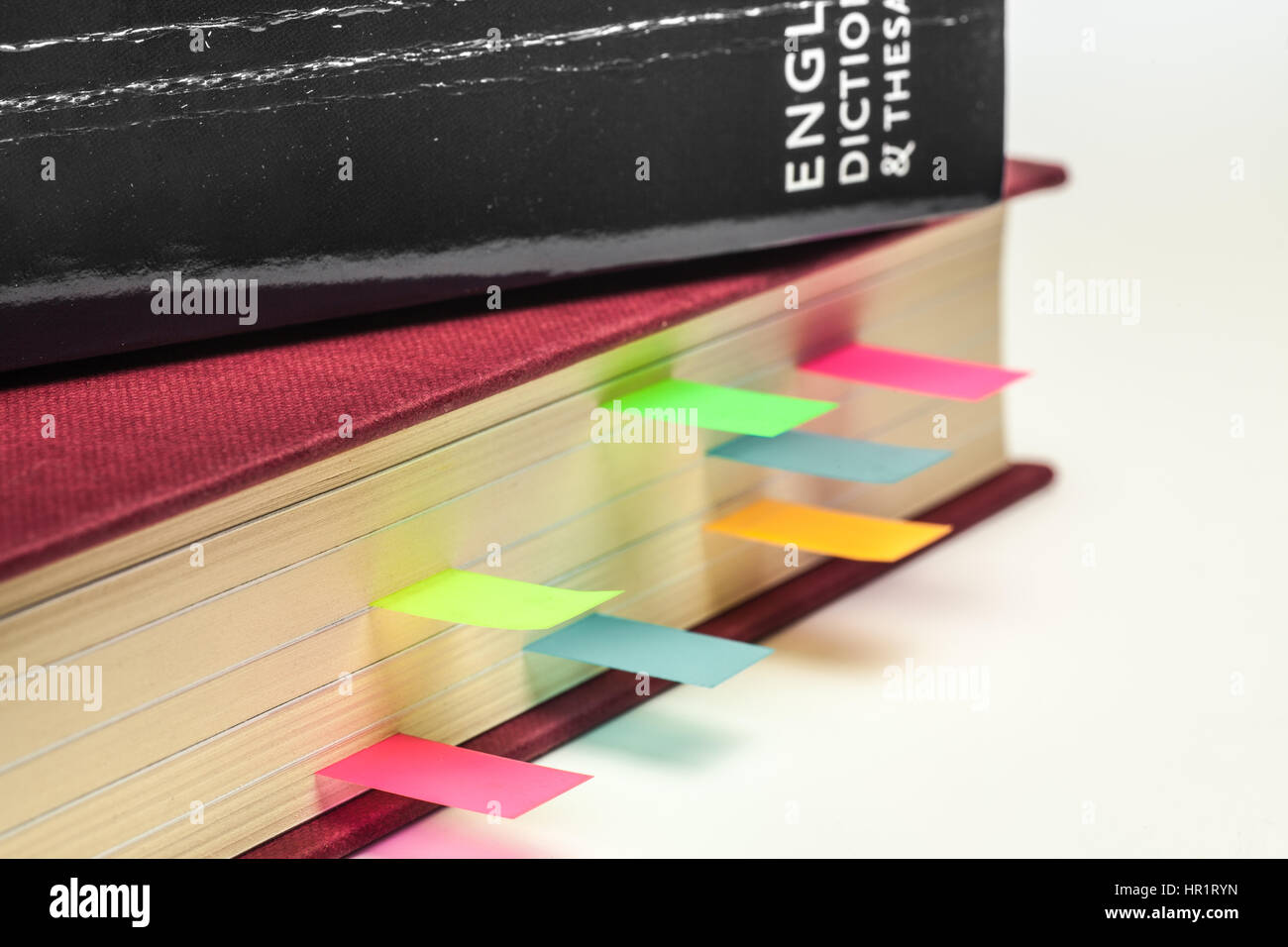 Sticky page markers hi-res stock photography and images - Alamy
