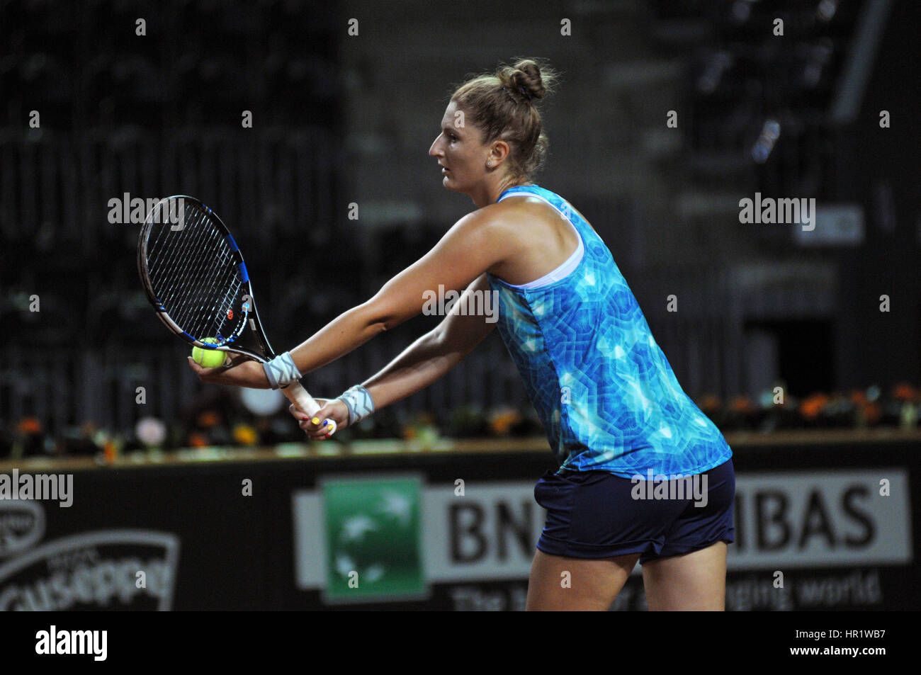 CLUJ-NAPOCA, ROMANIA - APRIL 15, 2016: Romanian tennis player Irina ...