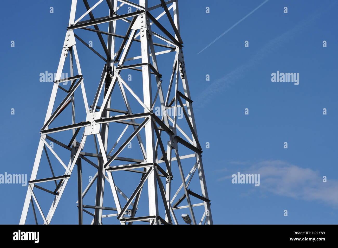 Electricity transmission line tower Stock Photo - Alamy