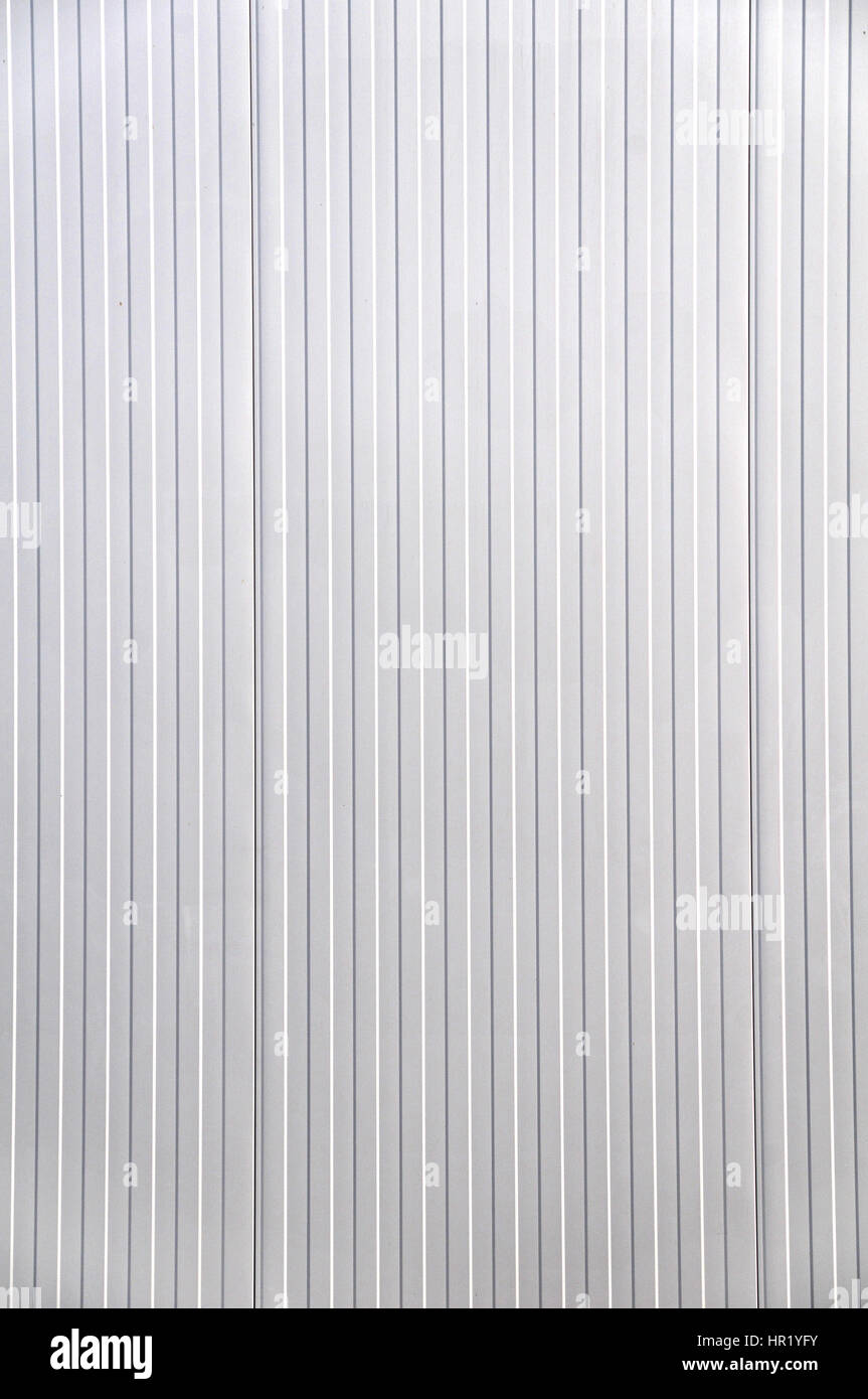 Sheet metal, corrugated wall building Stock Photo - Alamy