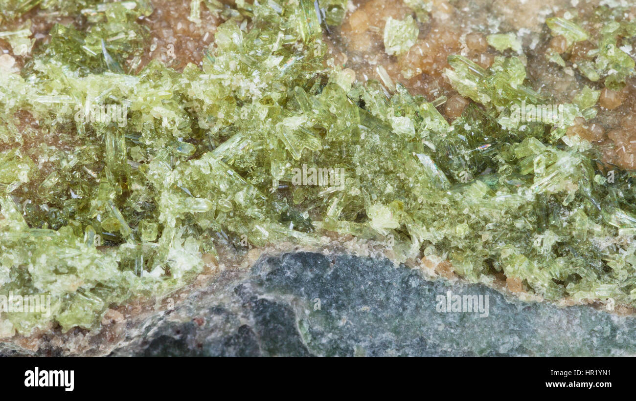 macro shooting of geological collection mineral - druse of crystals of ...
