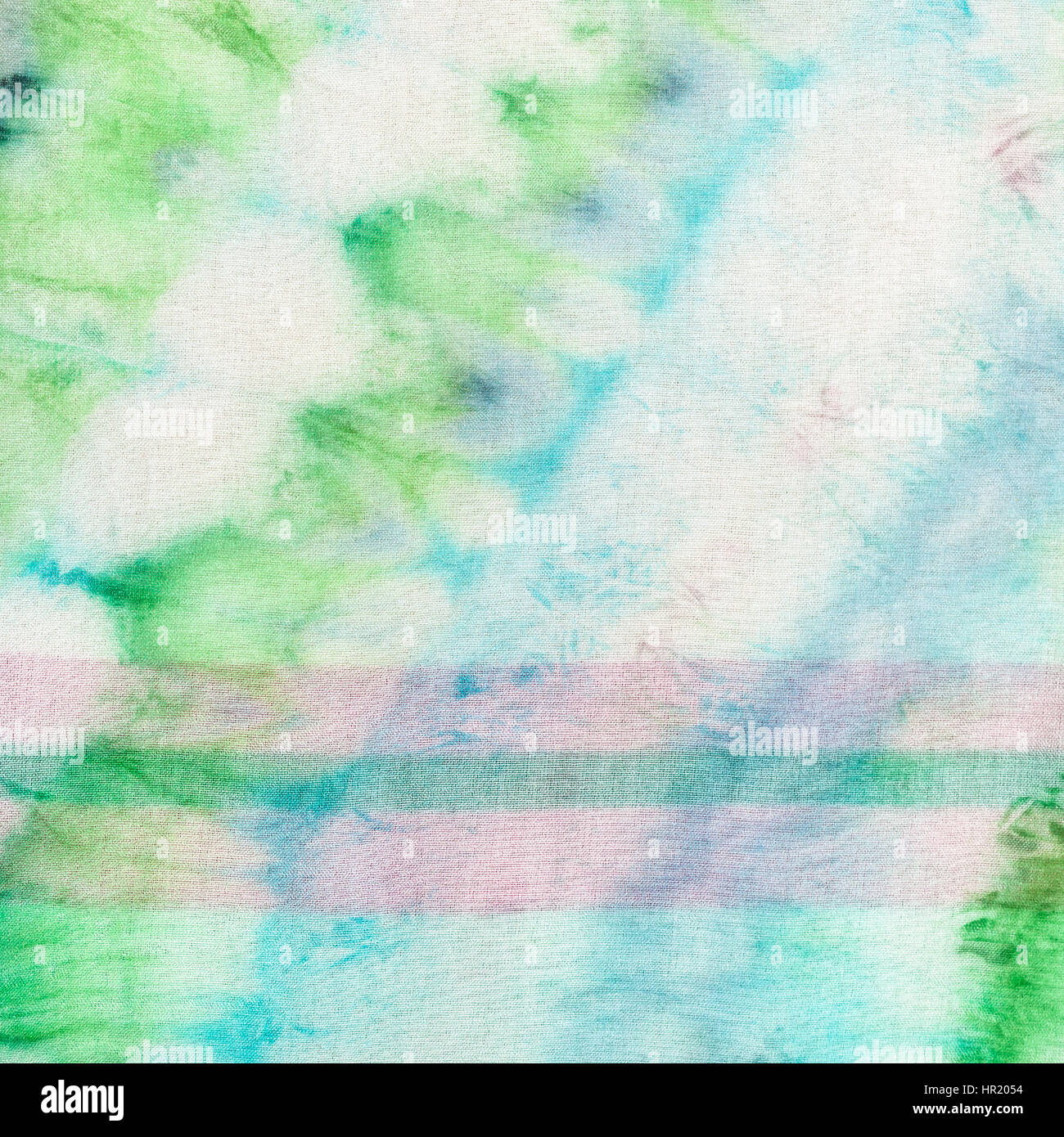 textile background - abstract blue and green pattern with pink stripe ...