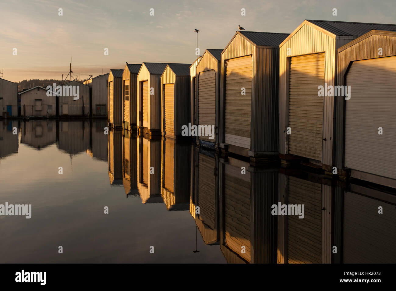 Rows of boathouses hi-res stock photography and images - Alamy