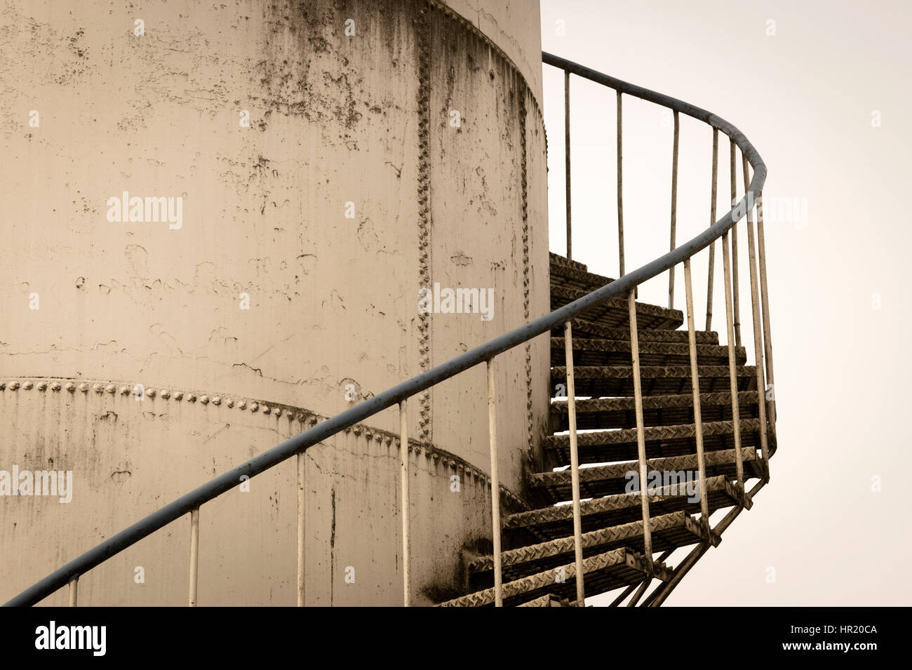 Storage tank spiral staircase hi-res stock photography and images - Alamy