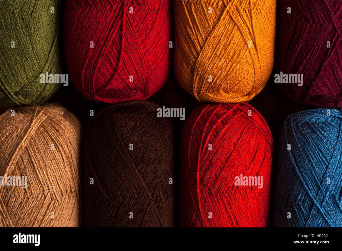 Mixed color yarn hi-res stock photography and images - Alamy