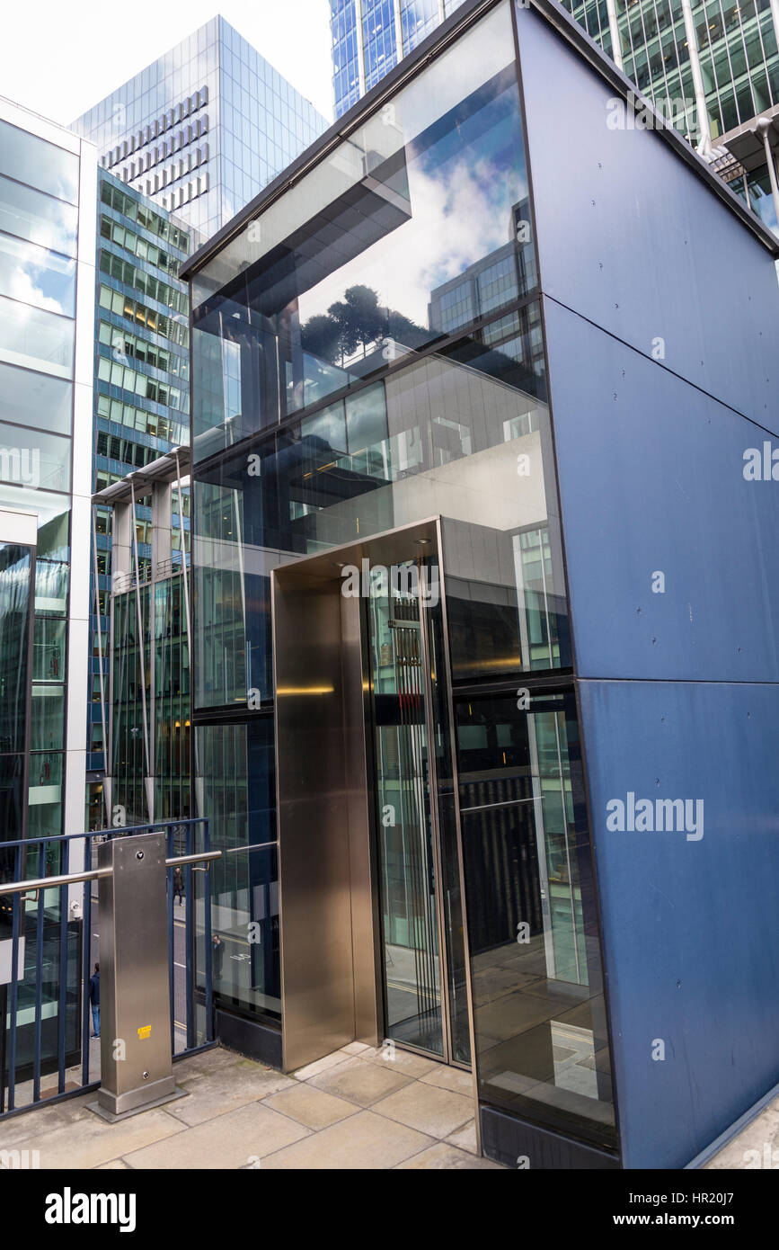 Corporate business buildings in the Square Mile, City of London ...