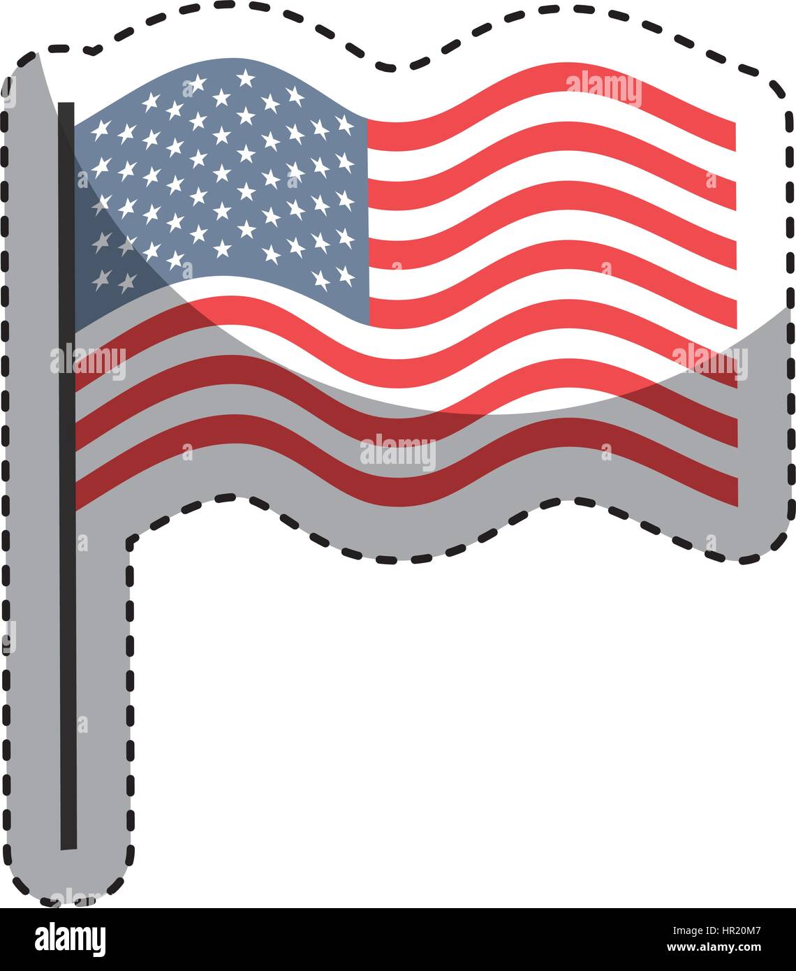 united states of america flag emblem Stock Vector Image & Art - Alamy