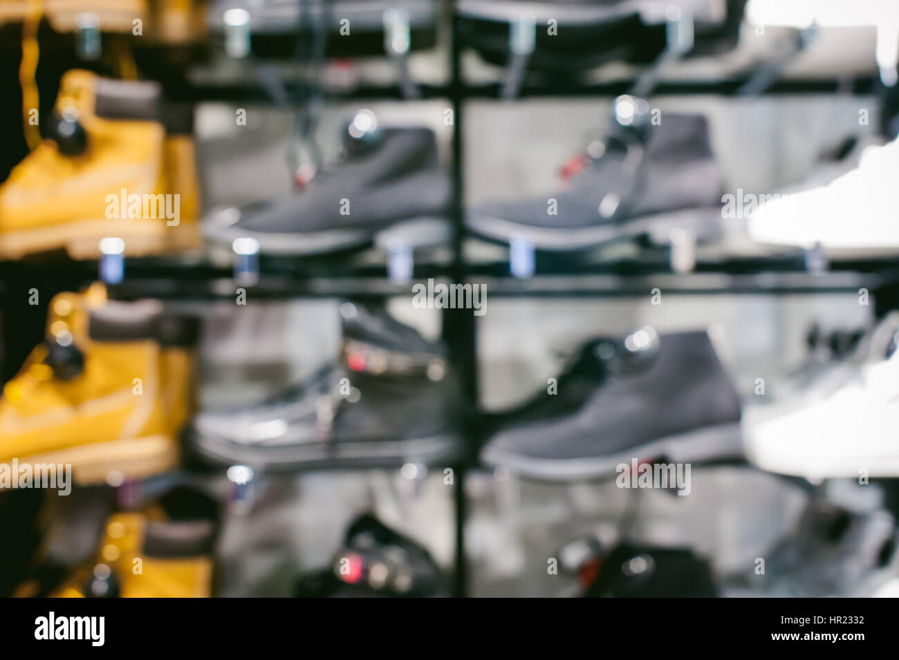abstract background Shoes on display Stock Photo - Alamy