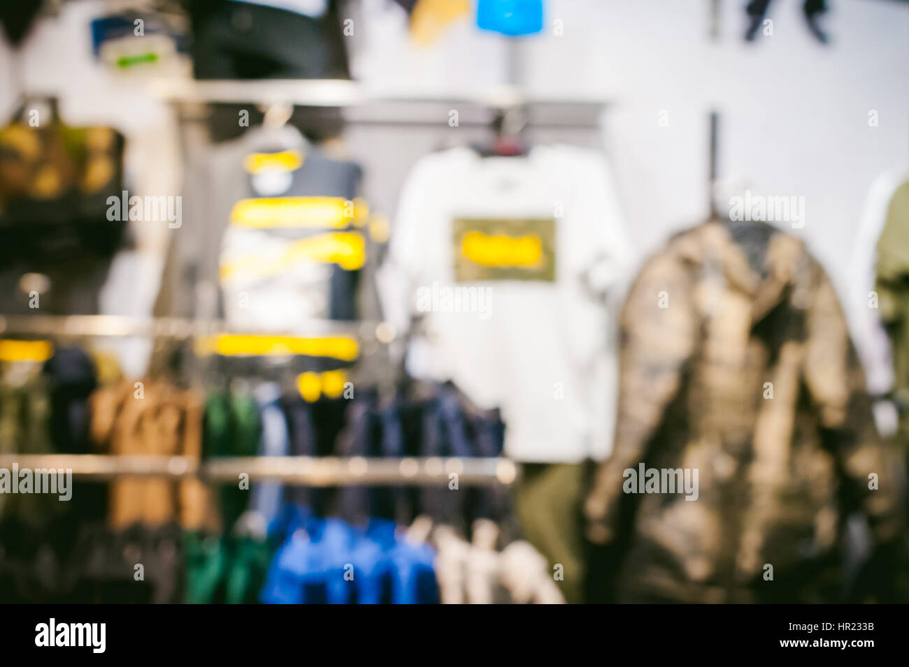 abstract background Clothes on display Stock Photo - Alamy