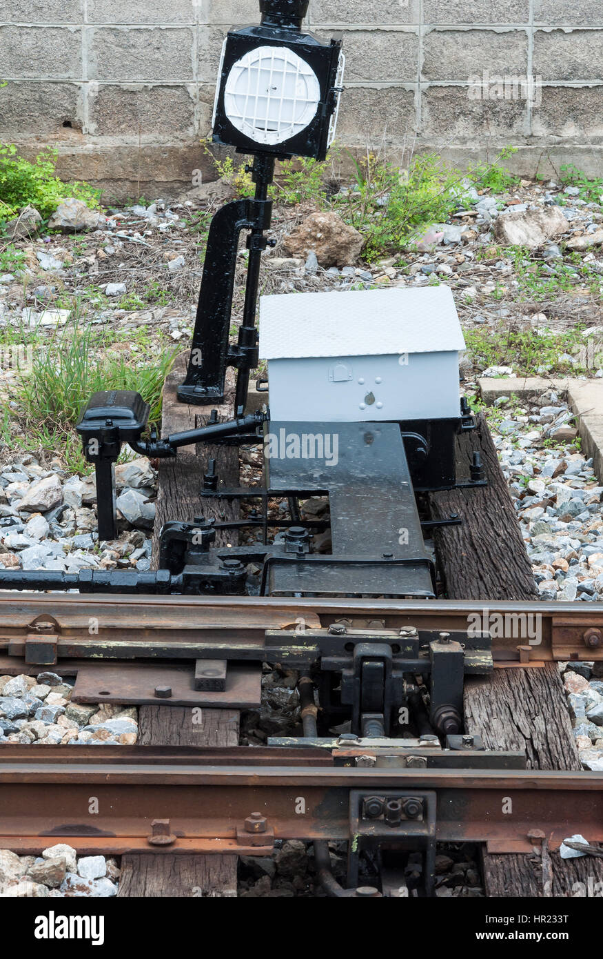 Mechanism control set for switching the railway line in the urban ...