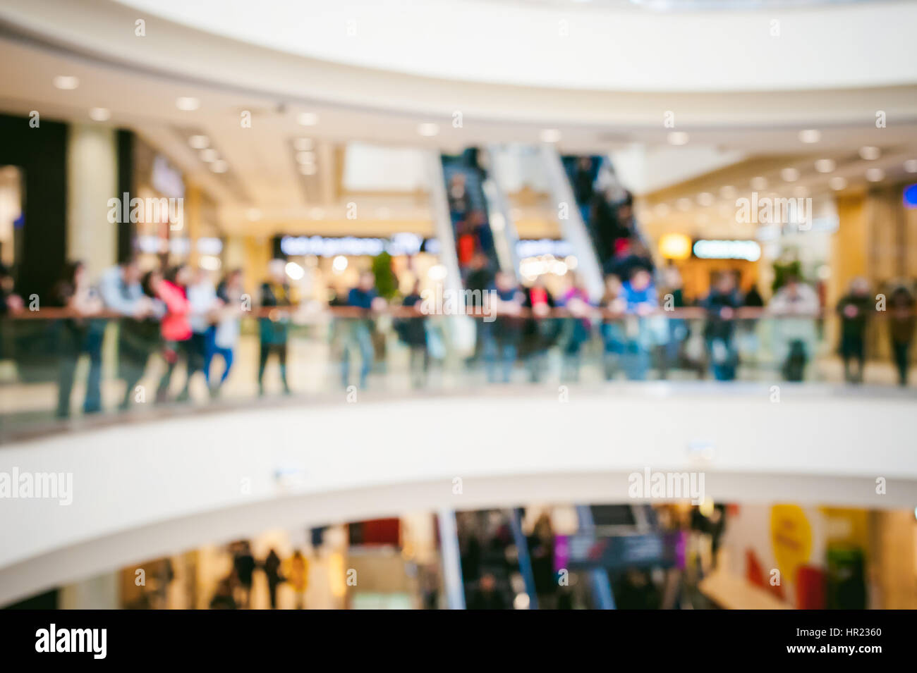 Blurred crowd people shopping mall hi-res stock photography and images ...