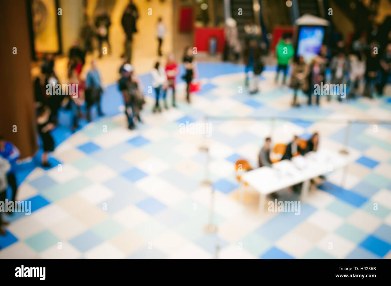 abstract background blur large crowd of people at the mall Stock Photo ...