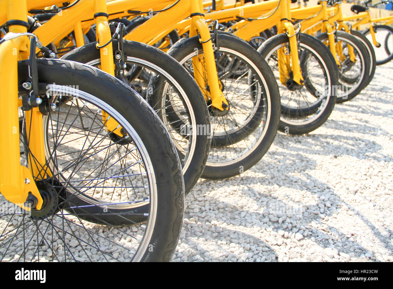 Different wheels bicycle Stock Photo - Alamy