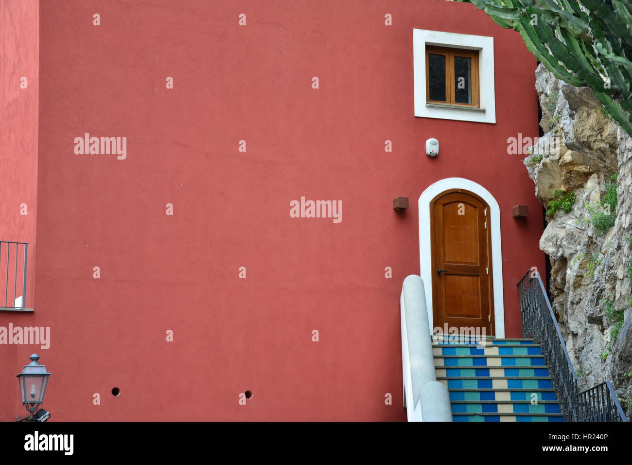 Red House in Positano Stock Photo - Alamy