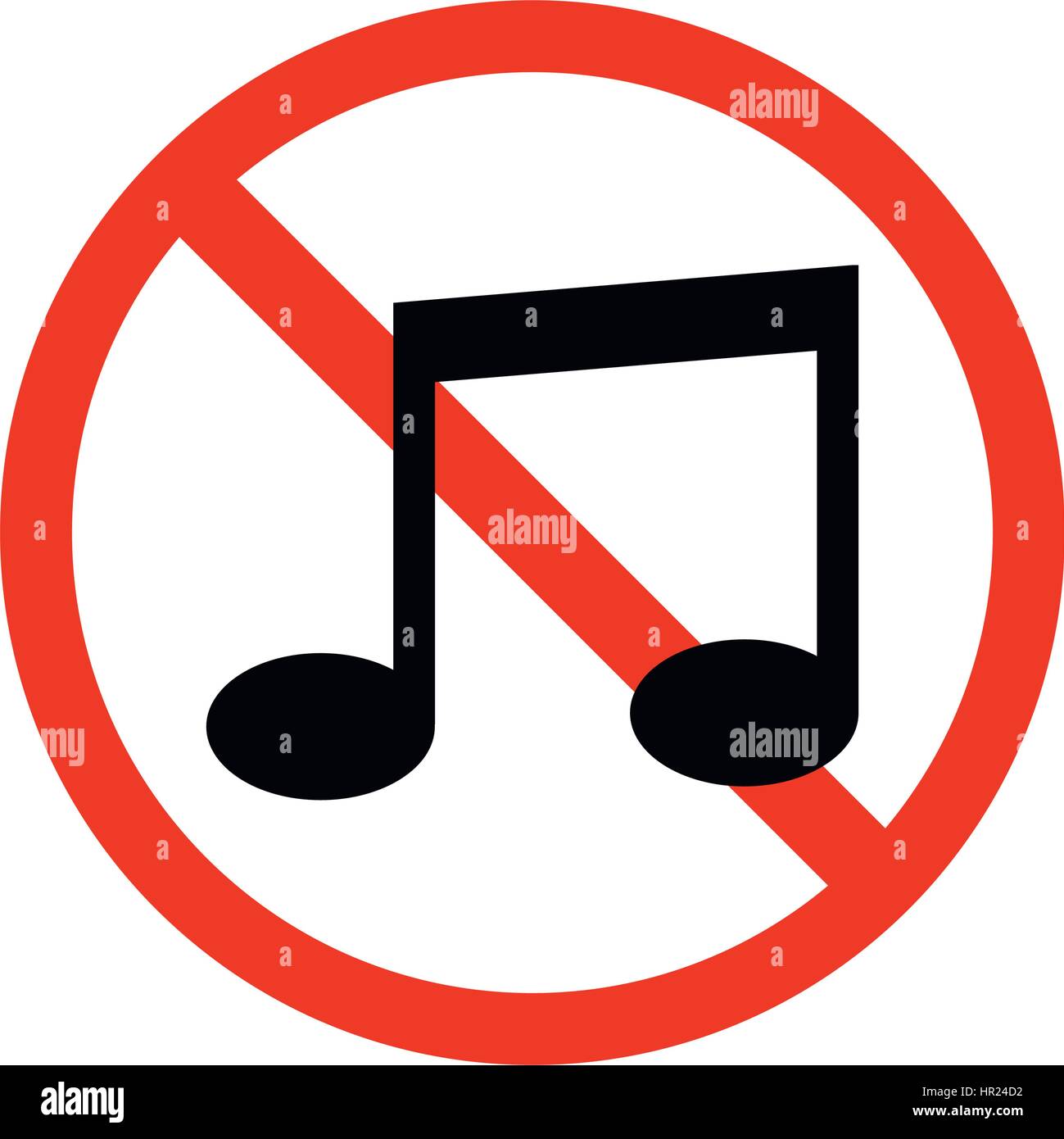 no music icon illustrated on a white background in vector Stock Vector ...