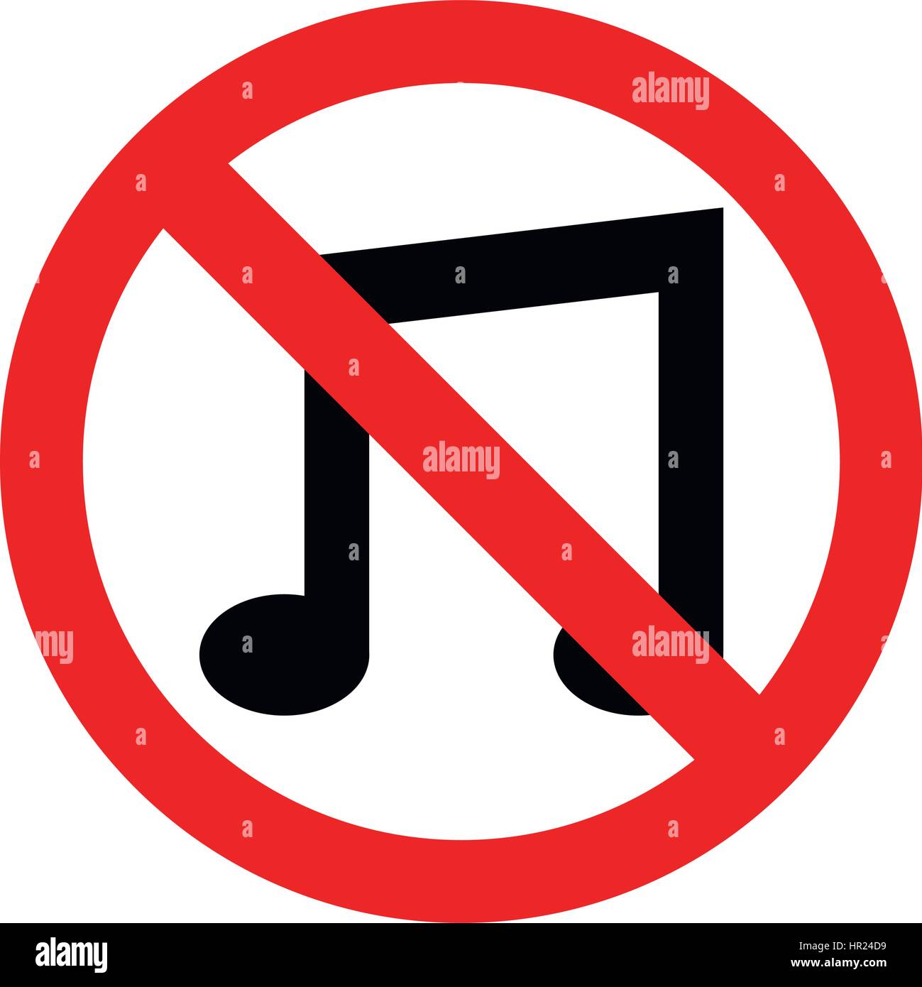 no music icon illustrated on a white background in vector Stock Vector ...