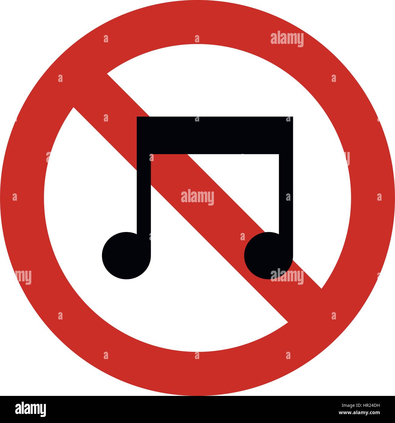 no music icon illustrated on a white background in vector Stock Vector ...
