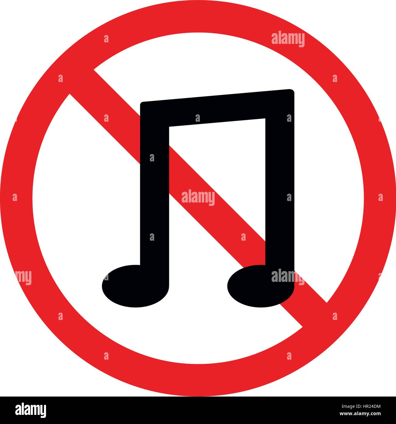 no music icon illustrated on a white background in vector Stock Vector ...