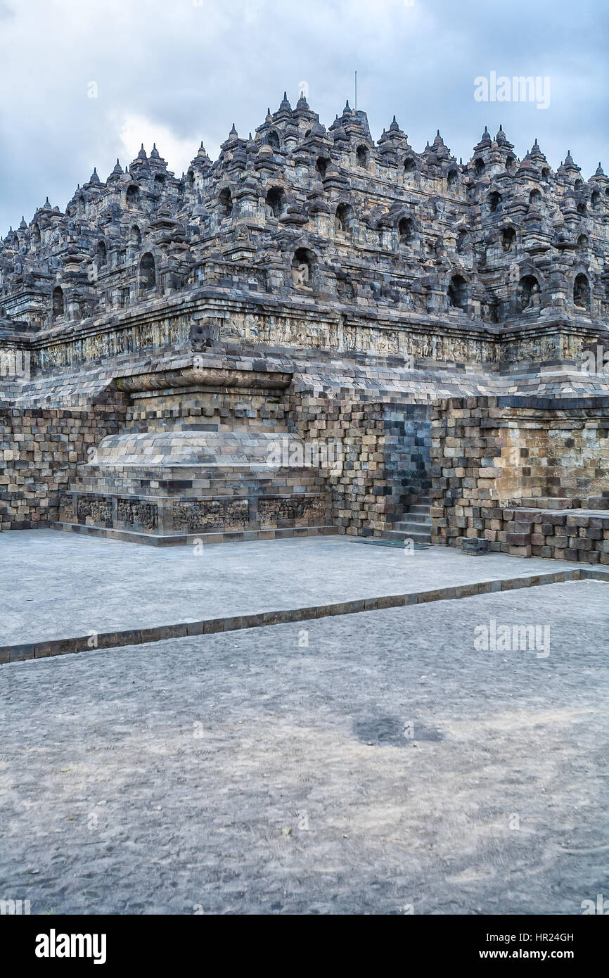 YOGYAKARTA, INDONESIA - AUGUST, 28: Ancient Borobudur Buddhist Temple ...