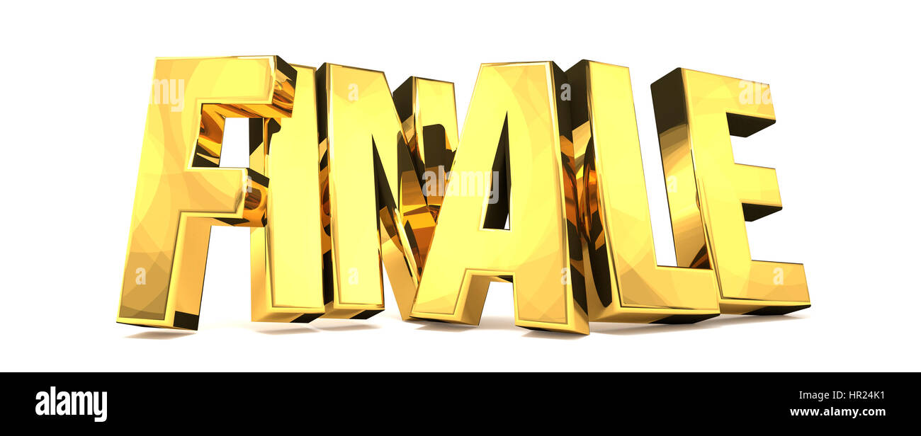 german language for final golden 3d render Stock Photo - Alamy