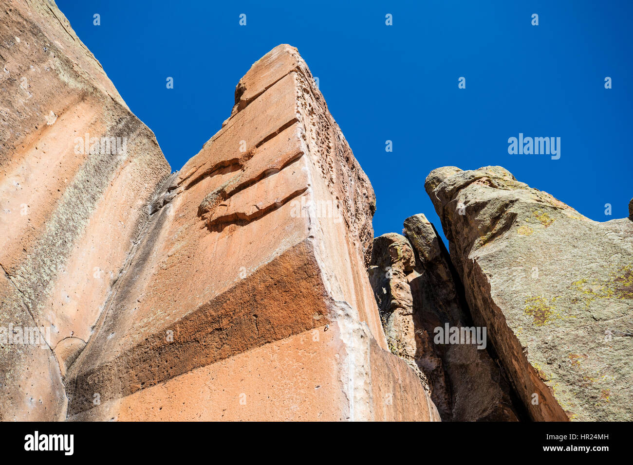 Rock walls popular with climbers; Penitente Canyon; Colorado; USA Stock ...