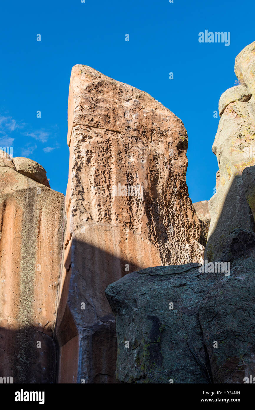 Rock walls popular with climbers; Penitente Canyon; Colorado; USA Stock ...