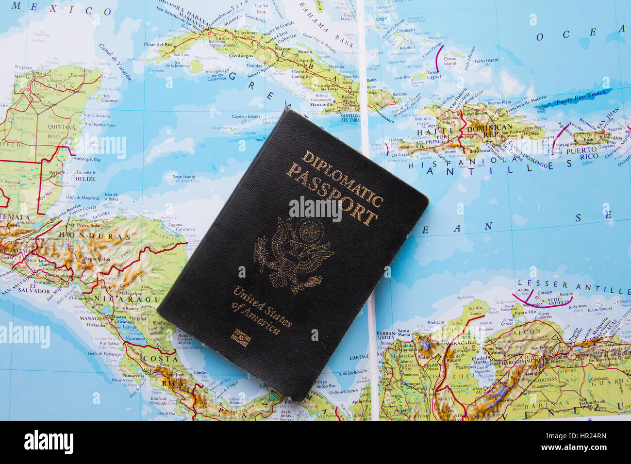 Diplomatic Passport of the United States of America Stock Photo - Alamy