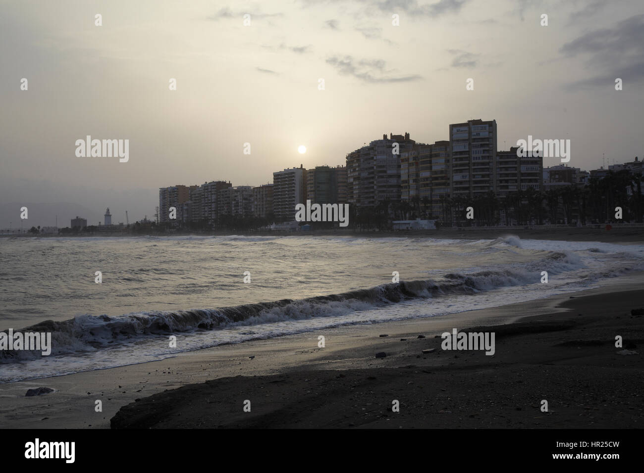 Malaga sea view hi-res stock photography and images - Alamy
