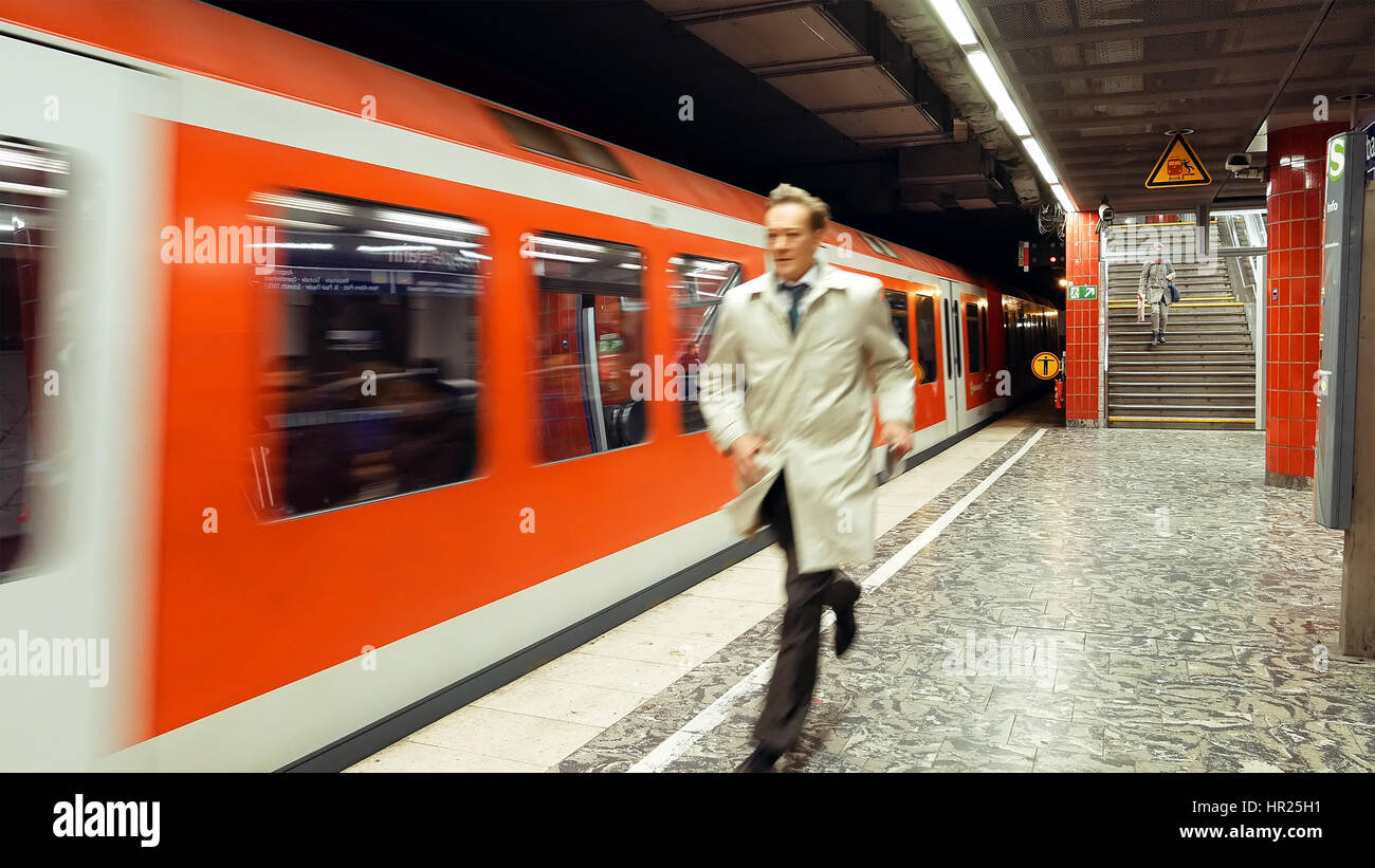 Running To Catch Train High Resolution Stock Photography and Images - Alamy