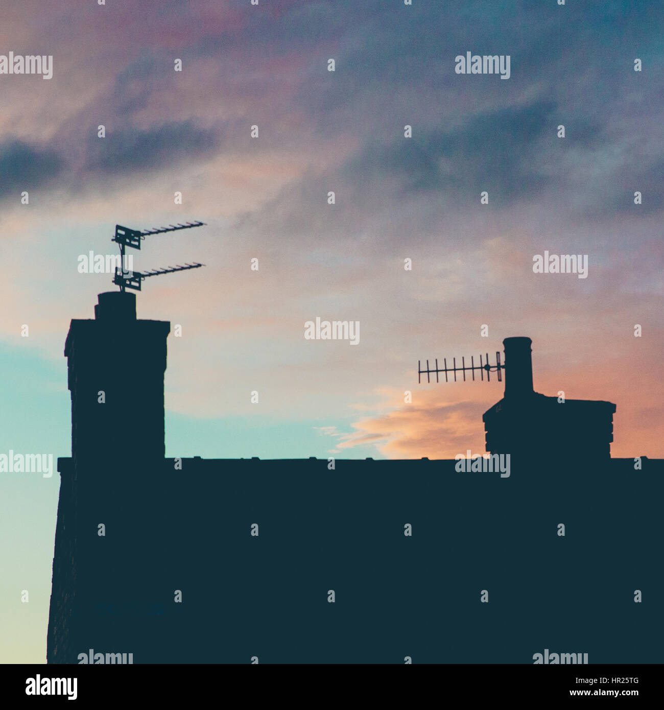 Up On The Roof Stock Photo - Alamy