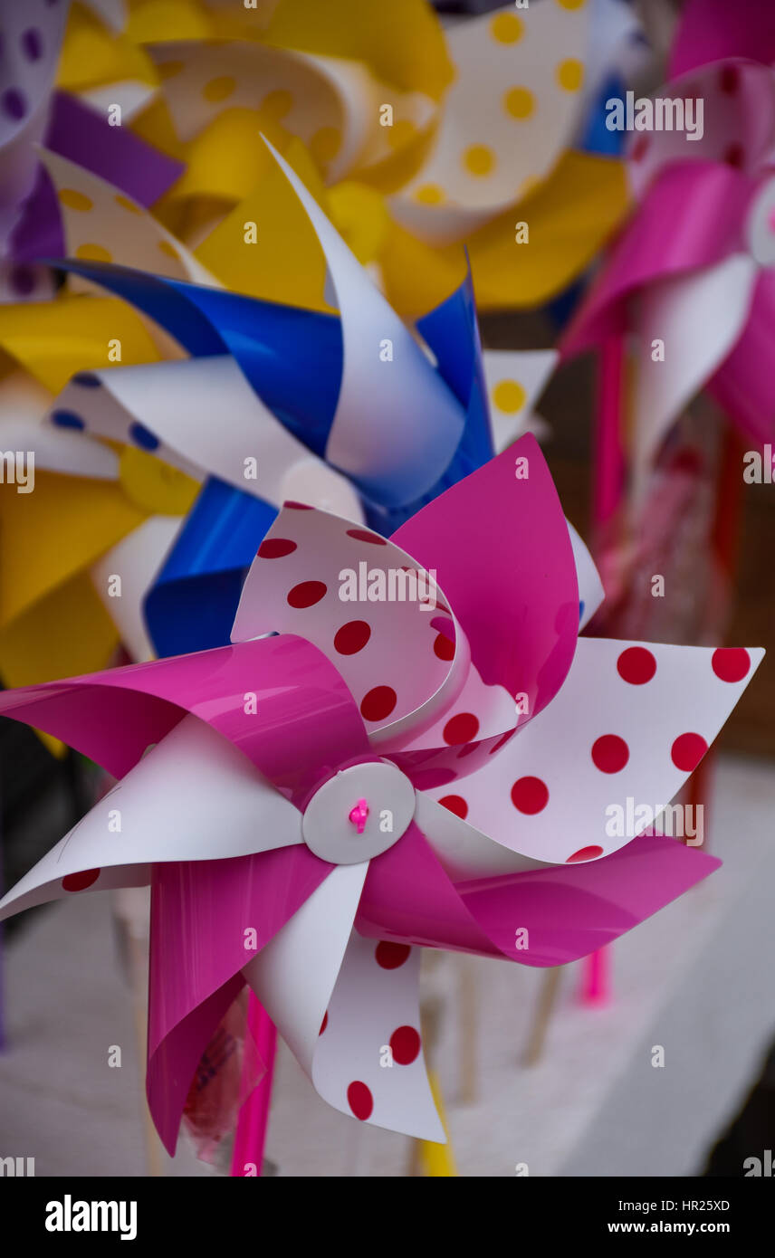 Rainbow colored windmill hi-res stock photography and images - Alamy
