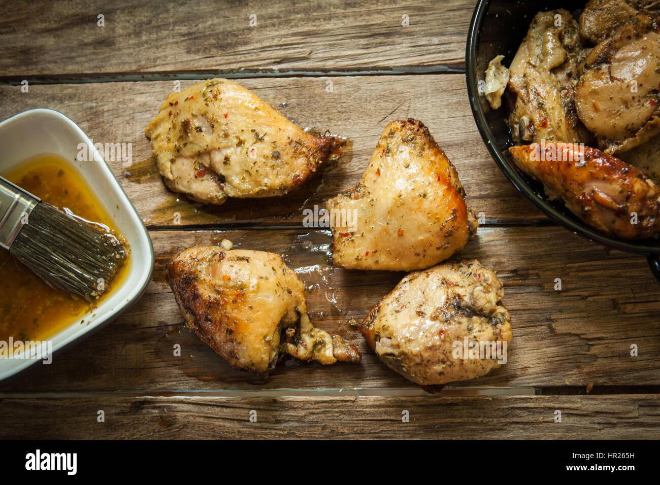 Chicken with chili oil Stock Photo - Alamy