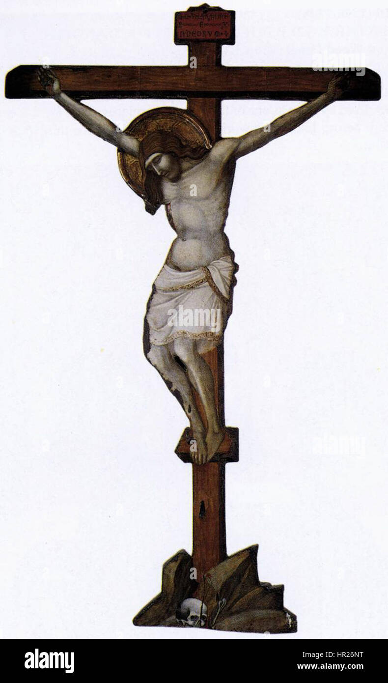 Pietro lorenzetti, croce sagomata Stock Photo - Alamy